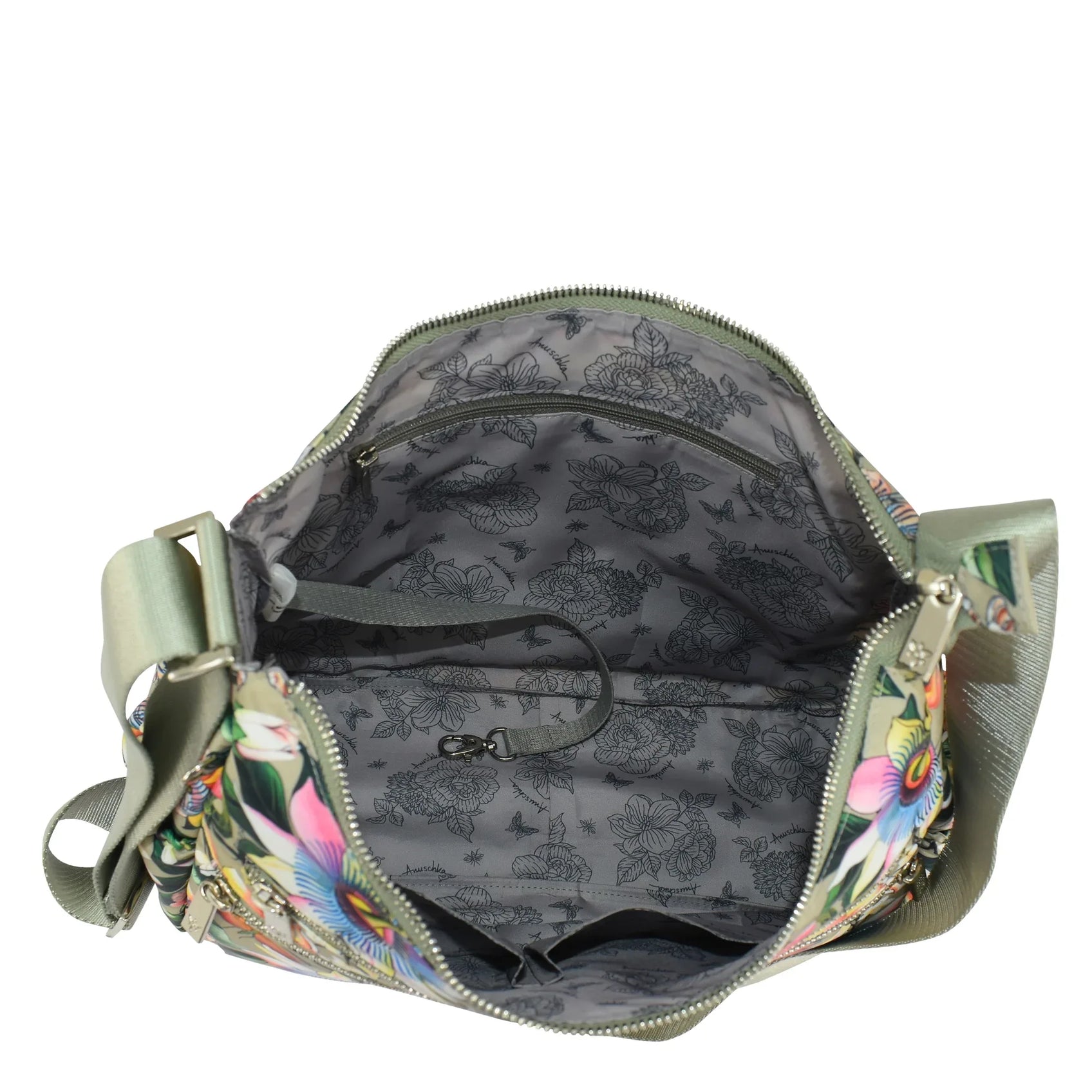 Wanderlust Luxe Fabric Crossbody Hobo - 12030 – Anuschka