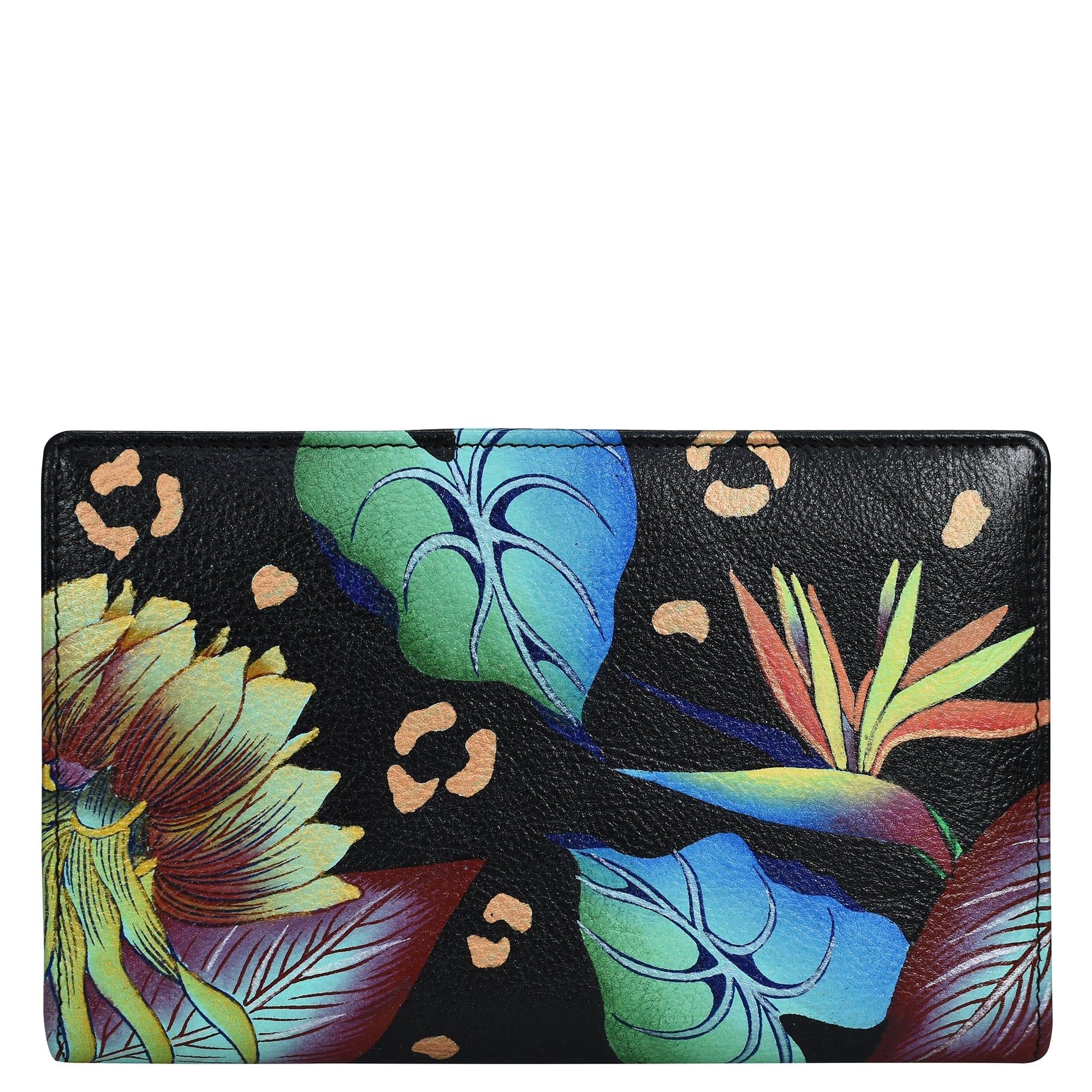 Leather Hand painted Two Fold Wallet - 1852 – Anuschka
