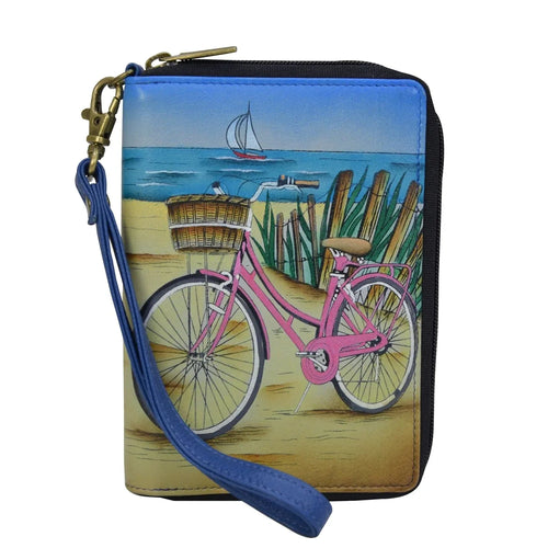 Buy Affordable Handpainted Large Leather Wallets Online - Anna by Anuschka