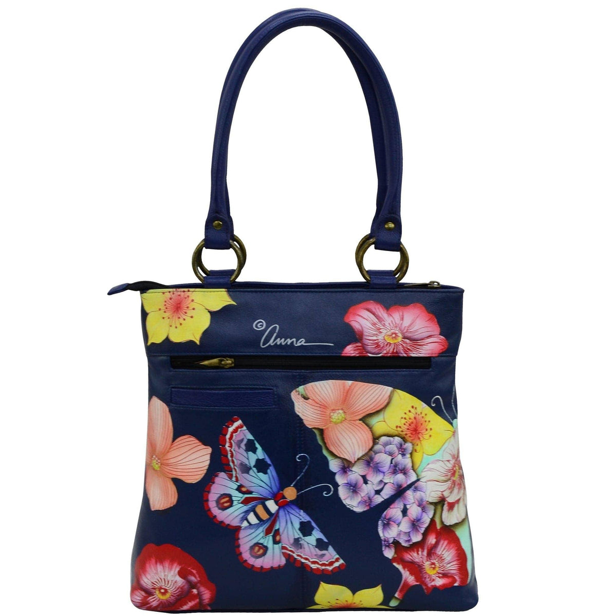 Leather Hand painted Large Shopper - 8347 – Anuschka